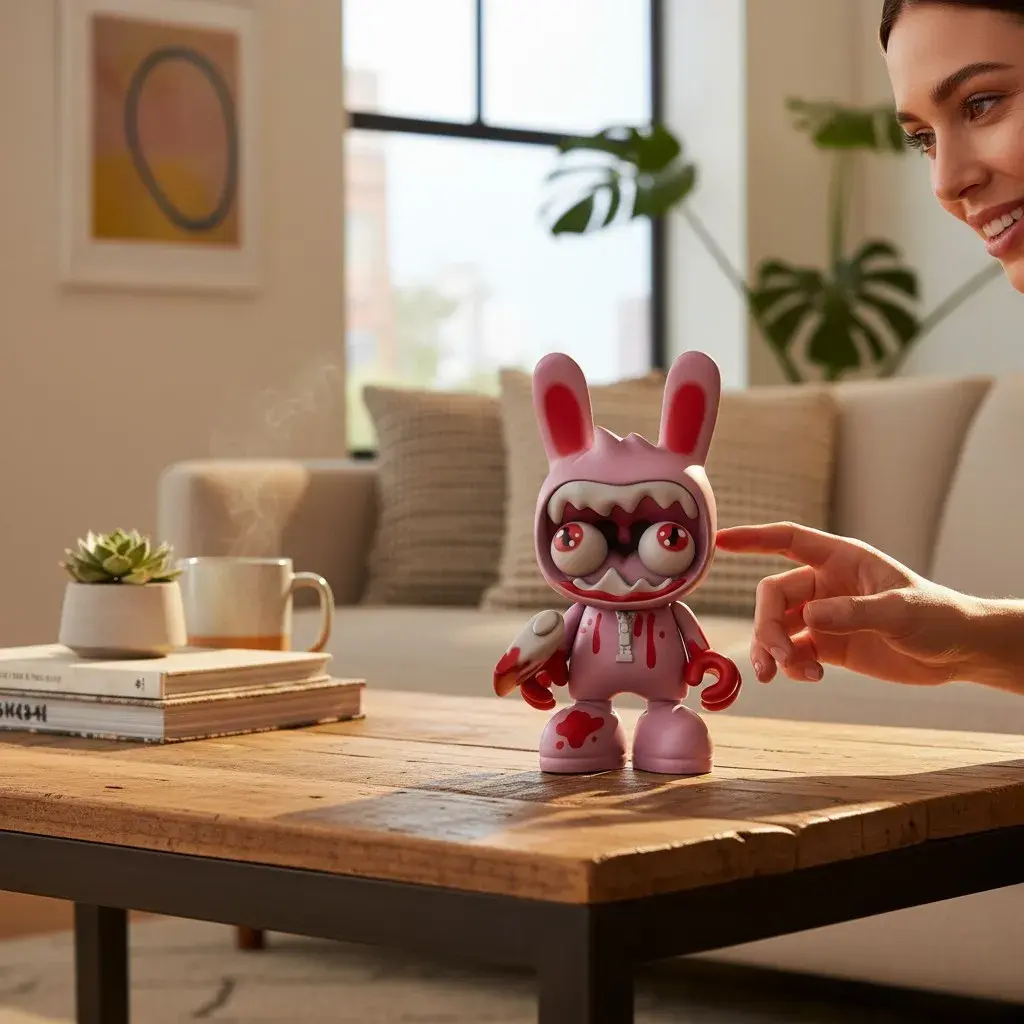 Sculptures & Artworks STL Download - Masked bunny axby Ozvald-3D