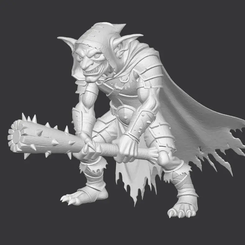3D Printer Files | 3MF File | Goblin Club D&D Miniature | Creality Cloud