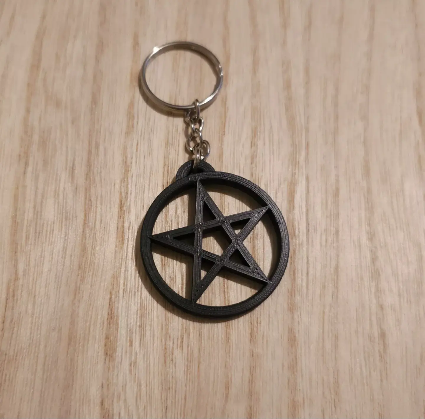 3D Printer Files | 3MF File | Pentagram Key Ring | Creality Cloud
