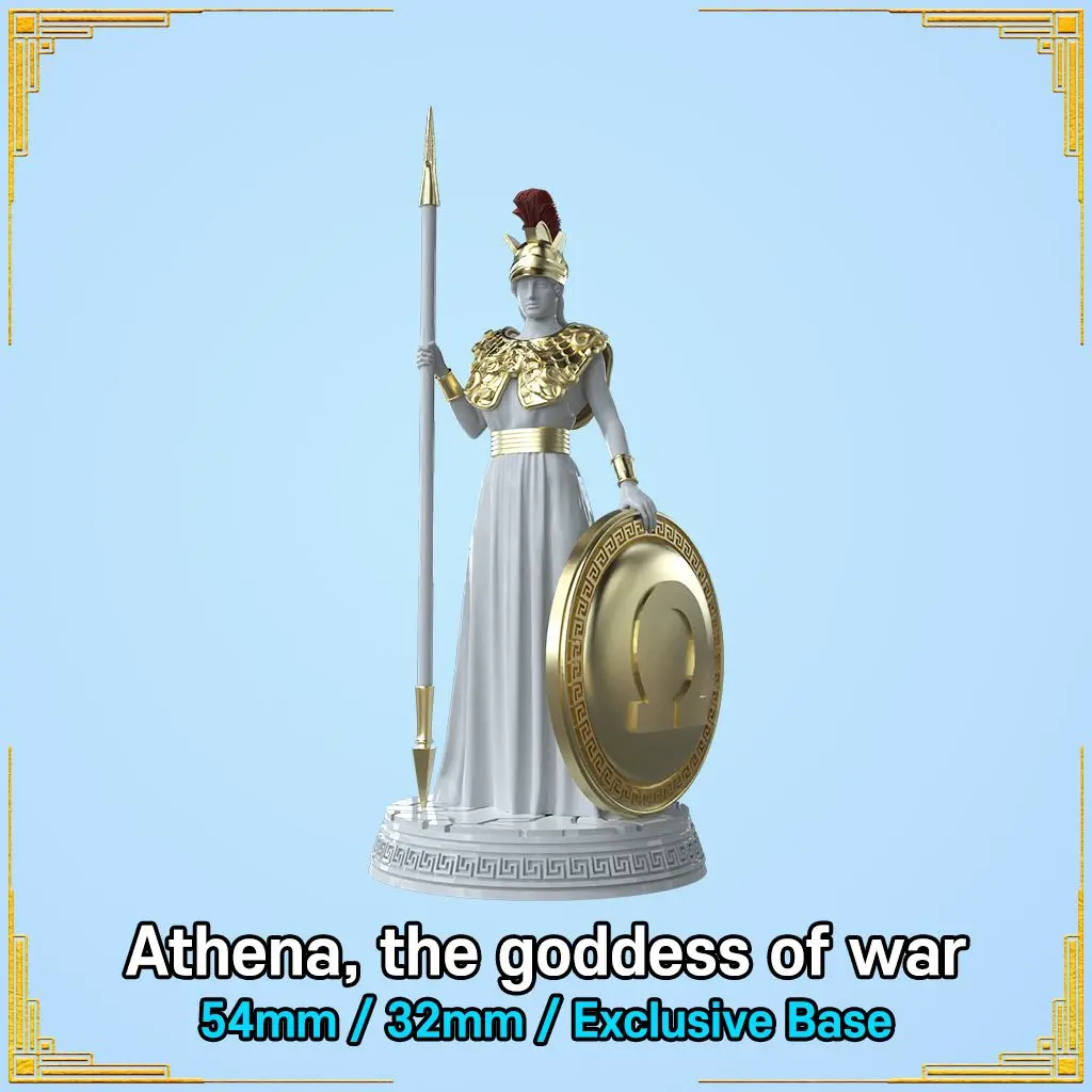Characters & Creatures STL Download - Athena the goddess of warby ...