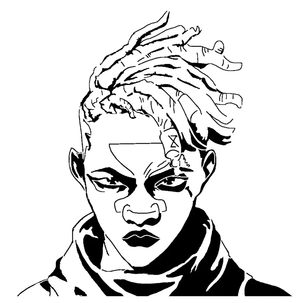 Free Digital Art STL Download - LOL Ekko stencilby SMT_M 🦊