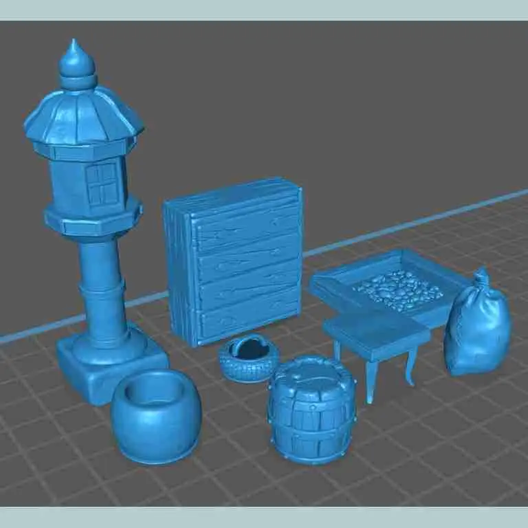 Other STL Download - Oriental interior set - asian scenery terrain ...