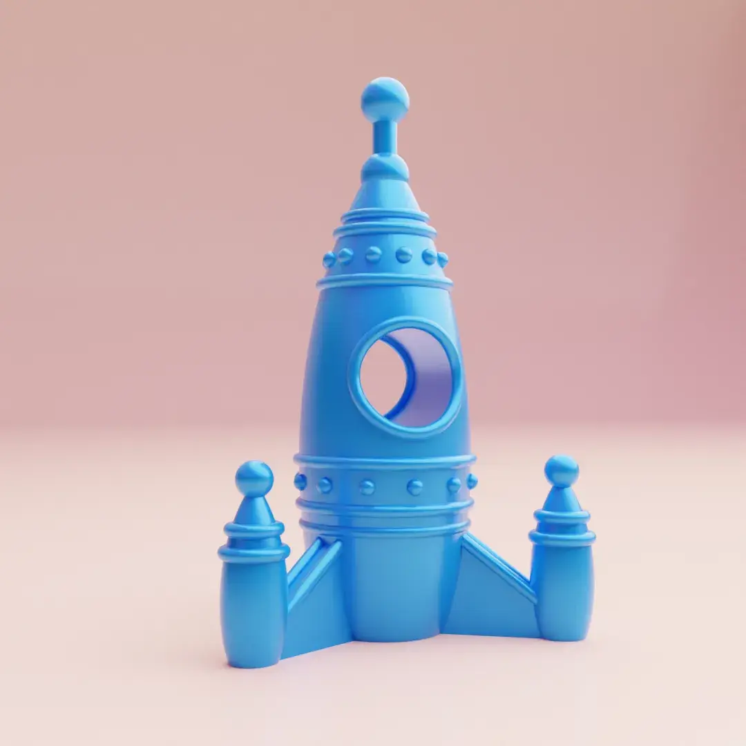 3D Printer Files | 3MF File | cool rocket spaceship toy design idea for fun | Creality Cloud