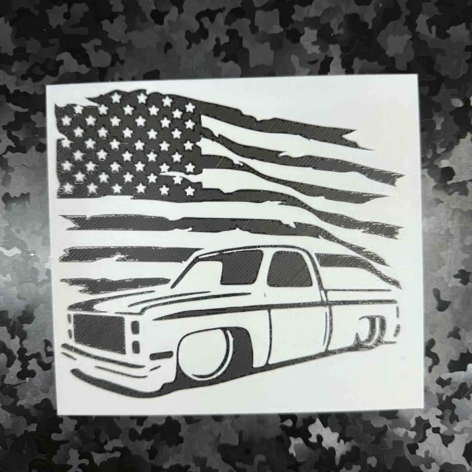 3D Printer Files | 3MF File | Square Body Chevy Sign | Creality Cloud