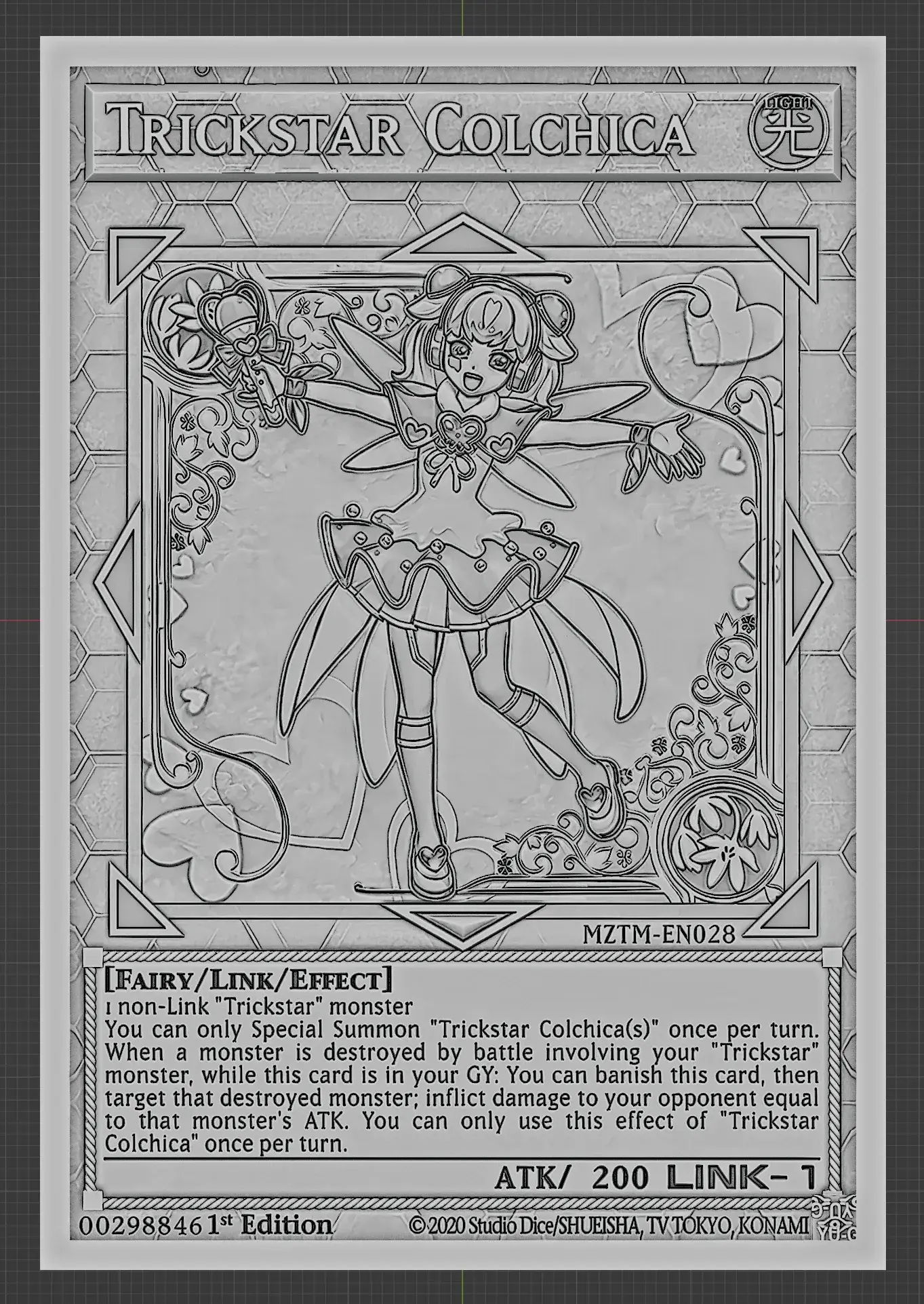 Free Other STL Download - Trickstar Colchica - yu-gi-oh!by Wsonuchiha3D