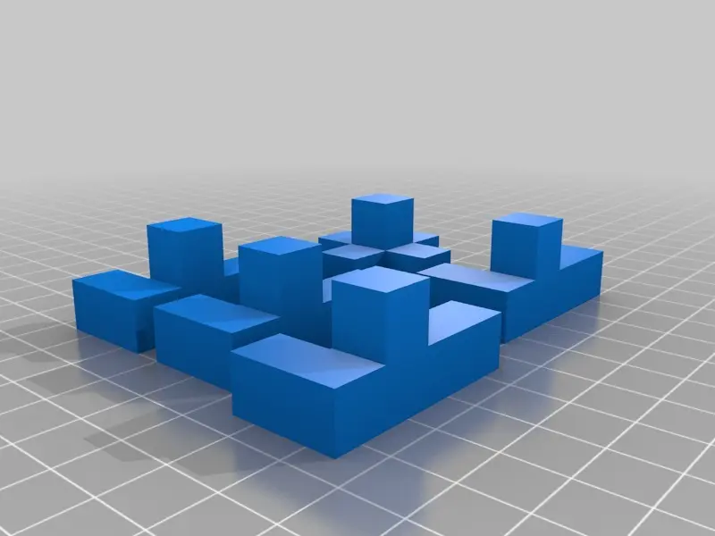 Free Board Games & Card Games STL Download - Three Hexacube Construction Puzzles by SMT_M 🦊