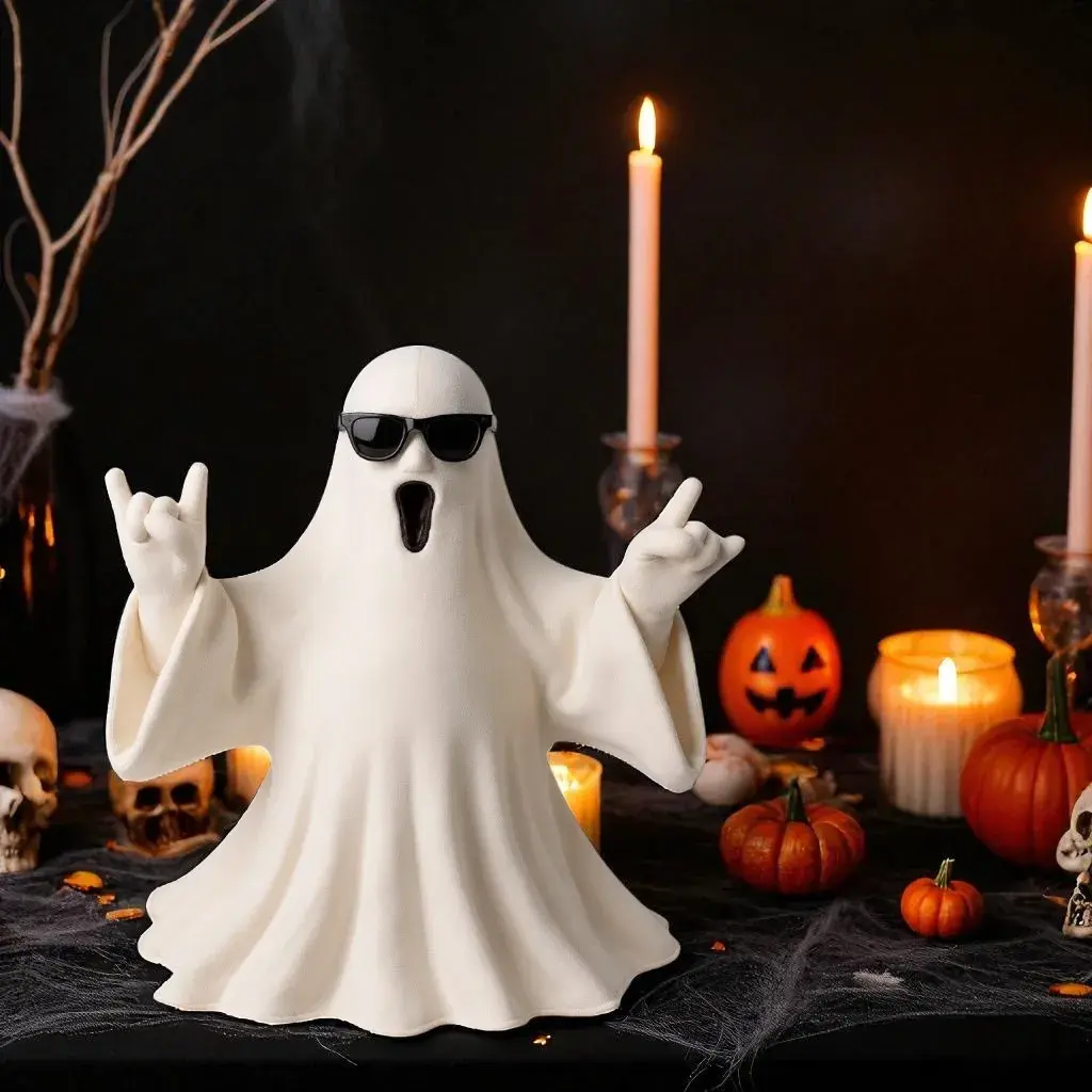 Home Decorations & Ornaments STL Download - Little Ghost - Rock Roll ...