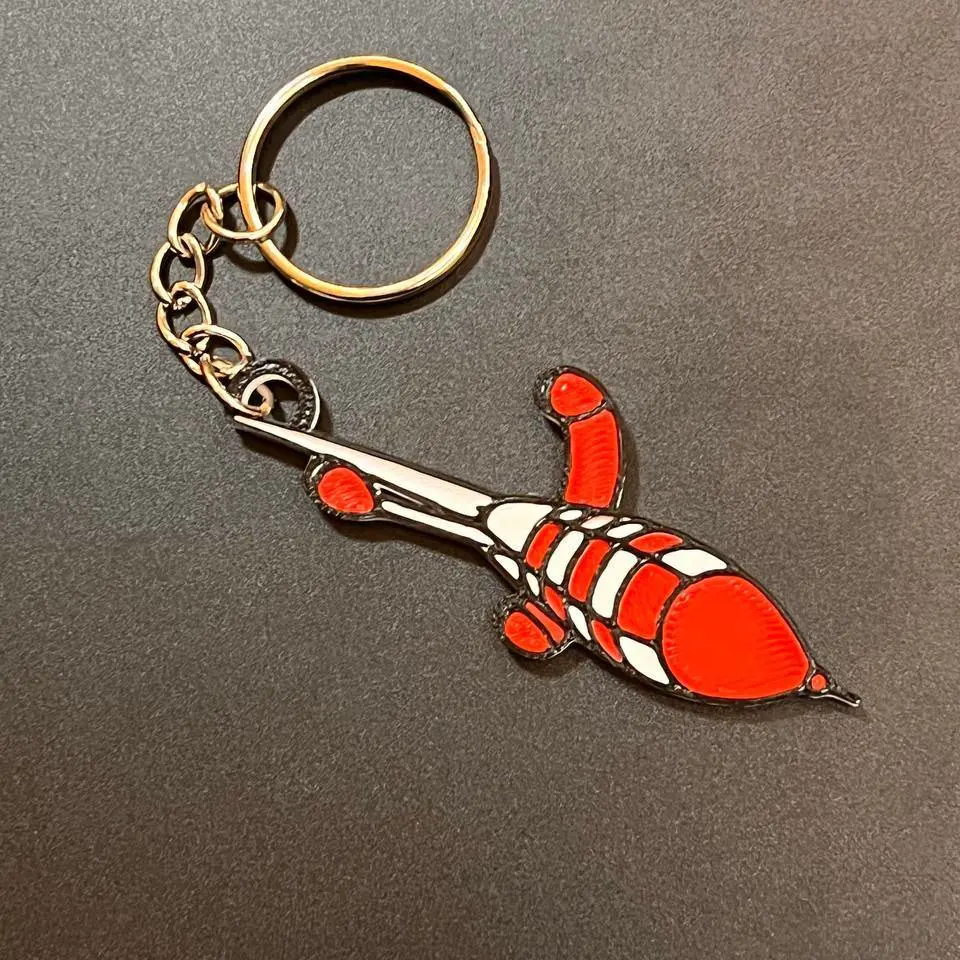 3D Printer Files | 3MF File | Keychain Tintin SpaceShip | Creality Cloud