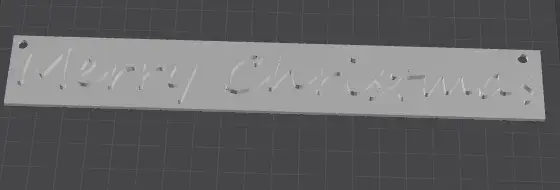 Home Decorations & Ornaments STL Download - Merry Christmas Signby ...