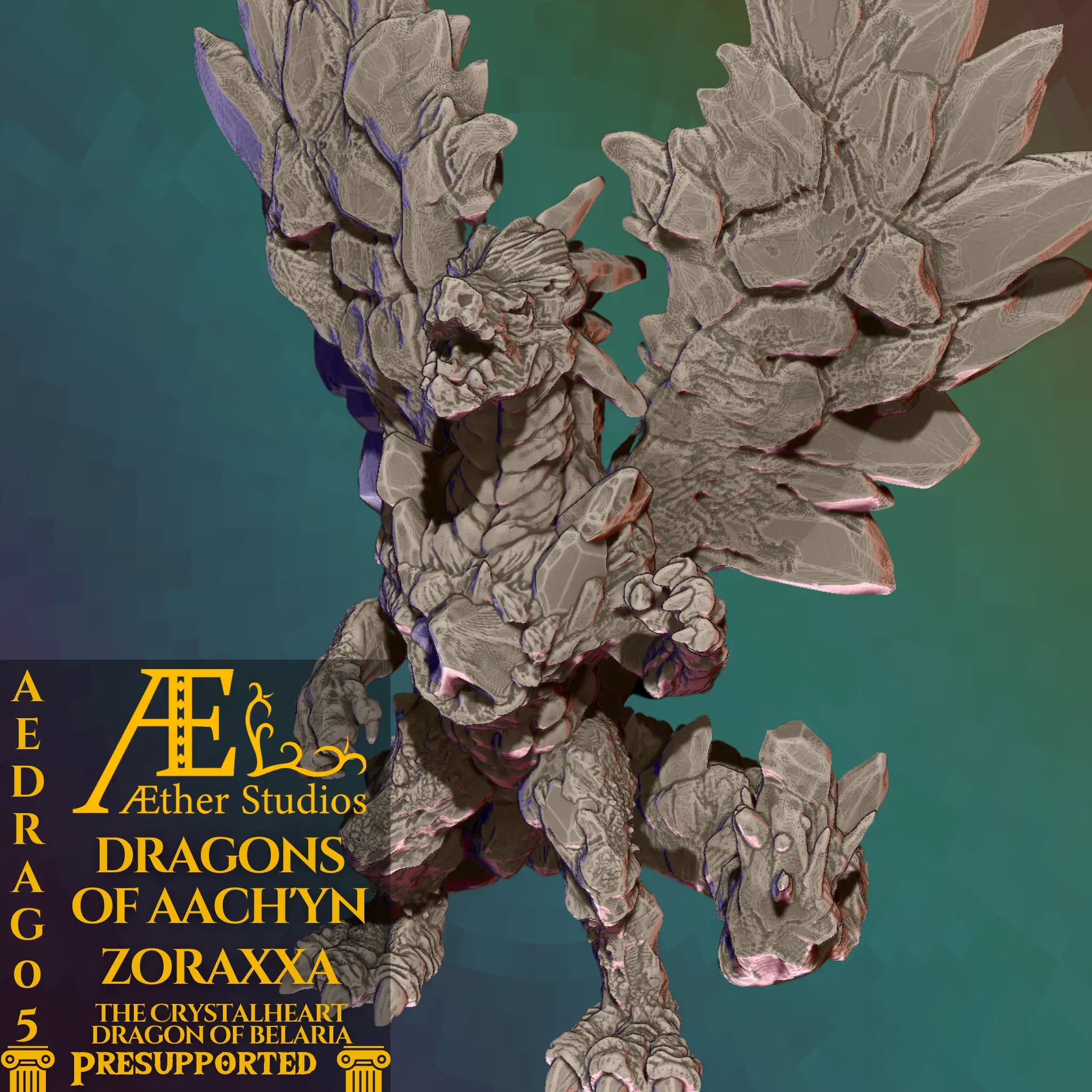 Characters & Creatures STL Download - AEDRAG05 - Dragons of Aach'yn ...