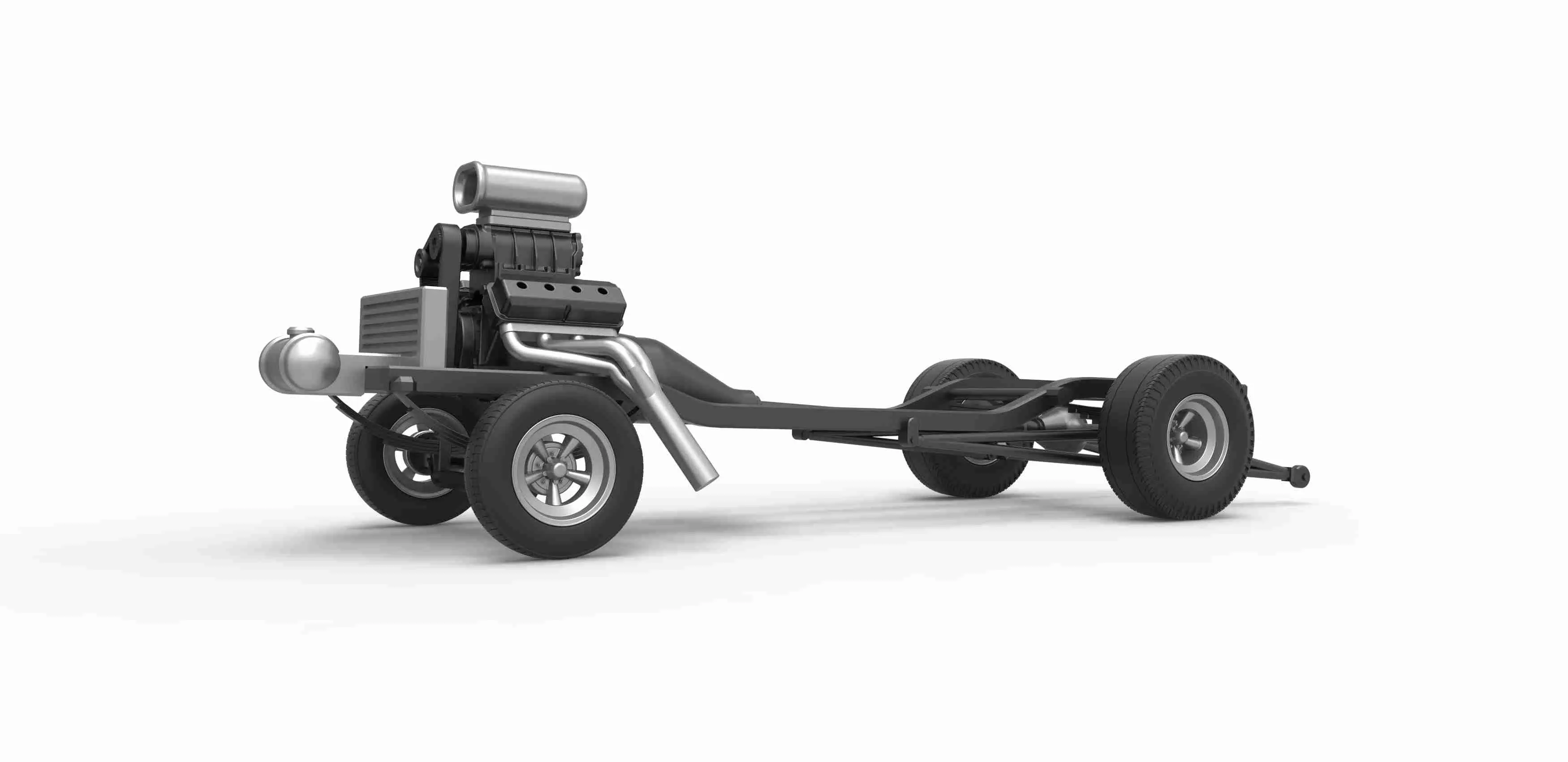 Vehicles & Machinery STL Download - Chassis of Gasser Scale 1:25by ...