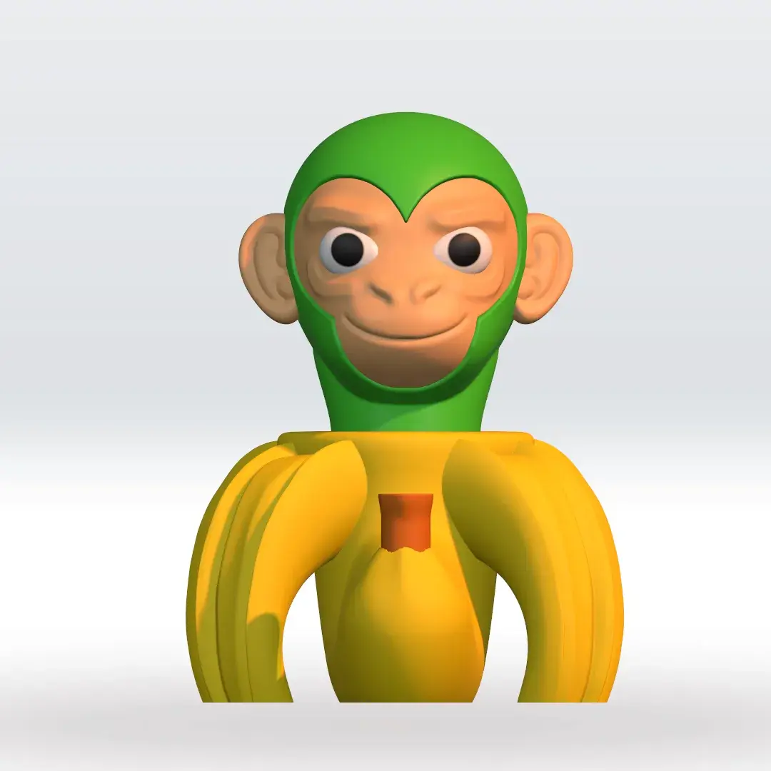 Characters & Creatures STL Download - CHIMPANZINI BANANINI -BRAINROT ...