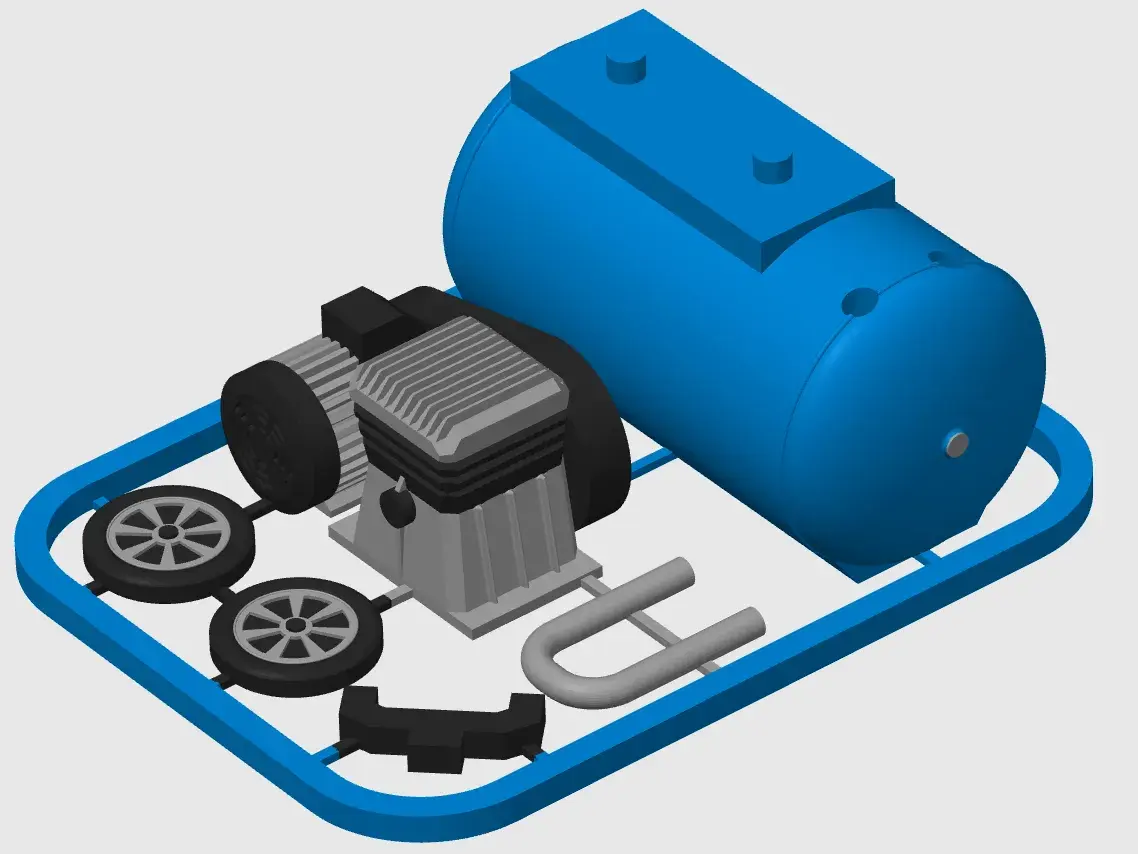 3D Printer Files | 3MF File | Air Compressor Kit Card - 1:24 diorama ...