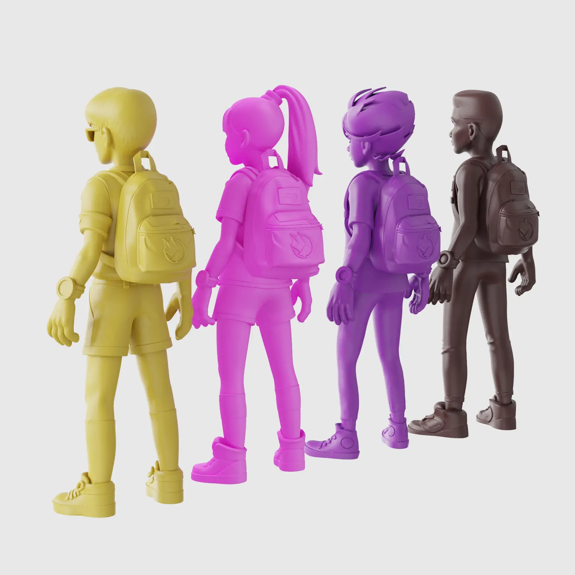 Sculptures & Artworks STL Download - GROUNDED - 3D MODEL PACK X4by ...