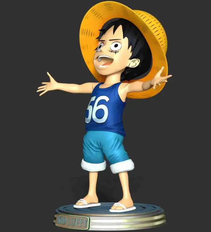 Characters & Creatures STL Download - Kid Luffy - One Pieceby Bon Bon Store
