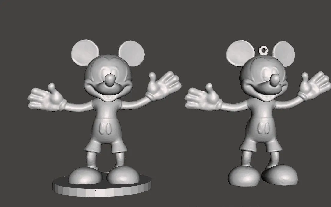 Characters & Creatures STL Download - MICKEY MOUSE ornamentby celticverse