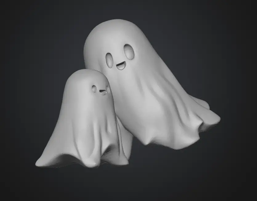 Home Decorations & Ornaments STL Download - Ghost Duo 👻 #2by Belial