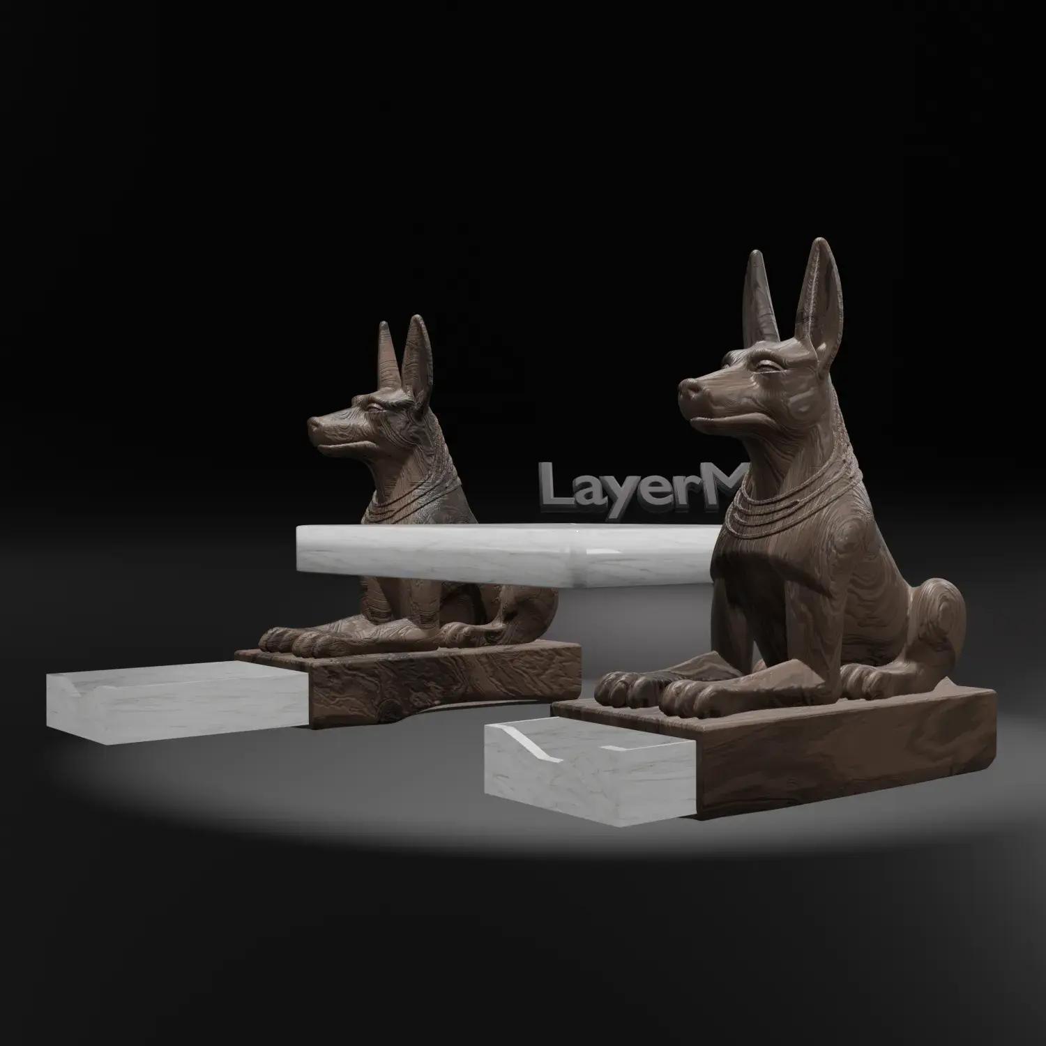 Home Decorations & Ornaments STL Download - Anubis Laptop Stand ...