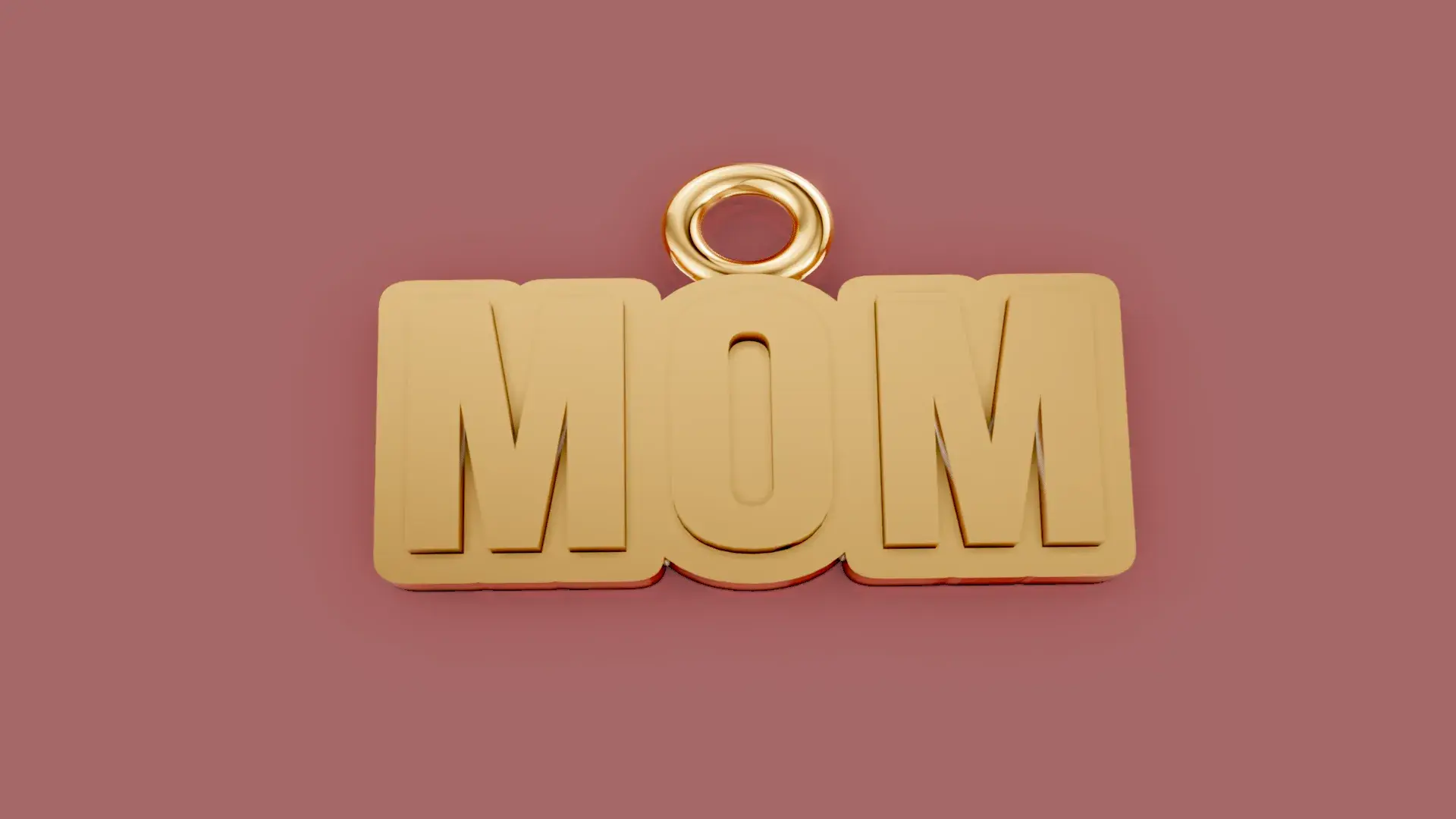 Jewelry & Accessories STL Descarga - Mom name pendant 2 - Christina3d