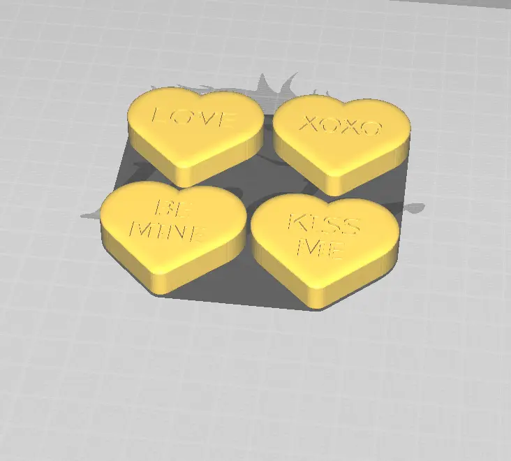 3D Printer Files | 3MF File | Conversation Hearts | Creality Cloud