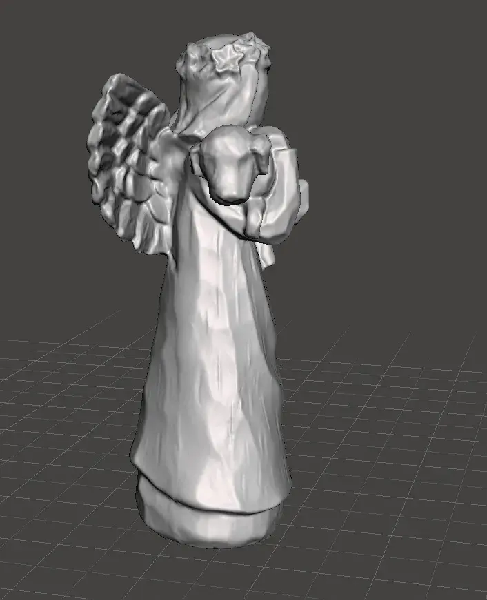 Sculptures & Artworks STL Download - Angel Holding Puppy big and small ...