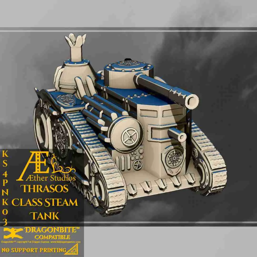 KS4PNK3 – Pankhurst Thrasos Class Steam Tank | 3D models download | Creality Cloud