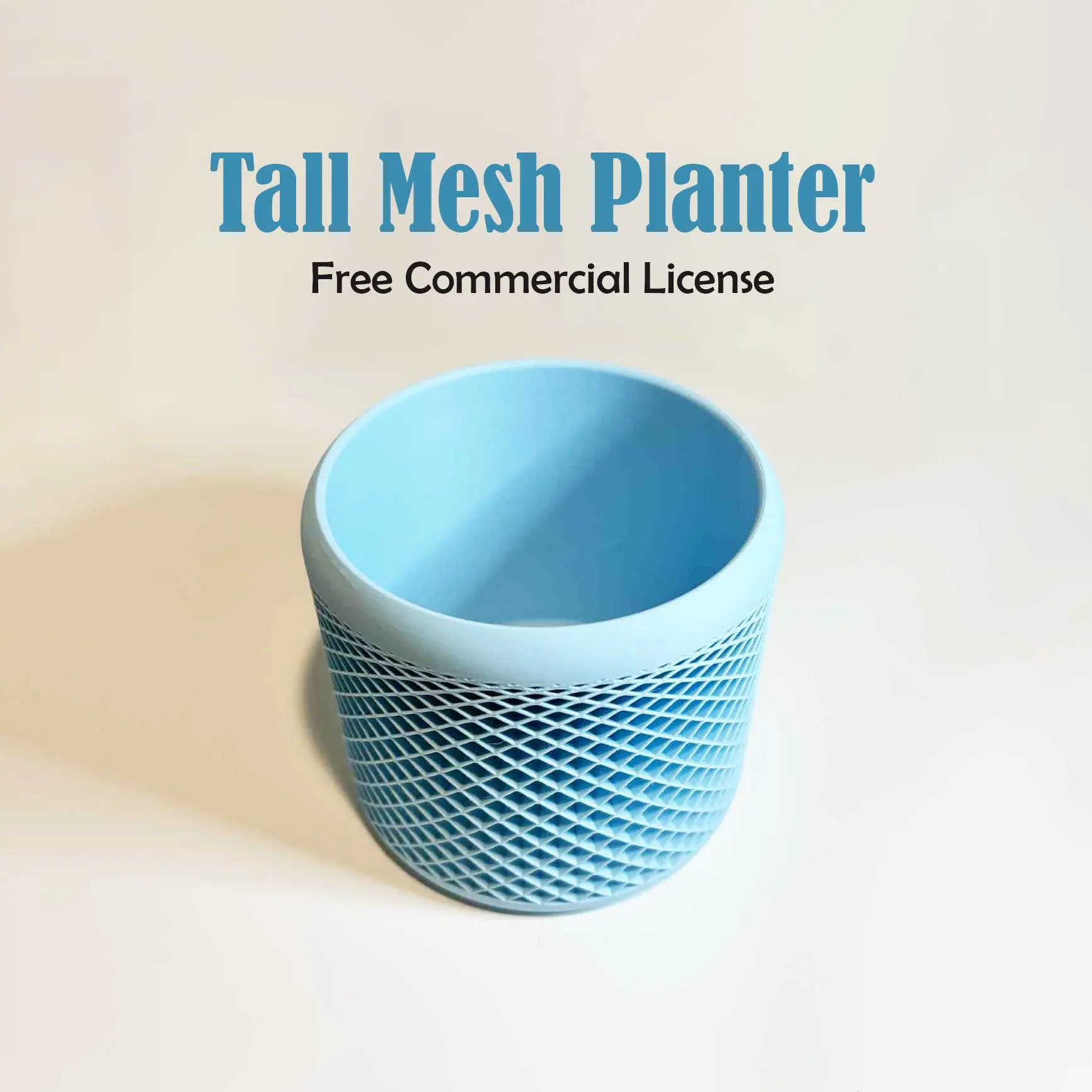 Fichier pour Imprimante 3D | Fichier 3MF | Tall Mesh planter | Creality ...