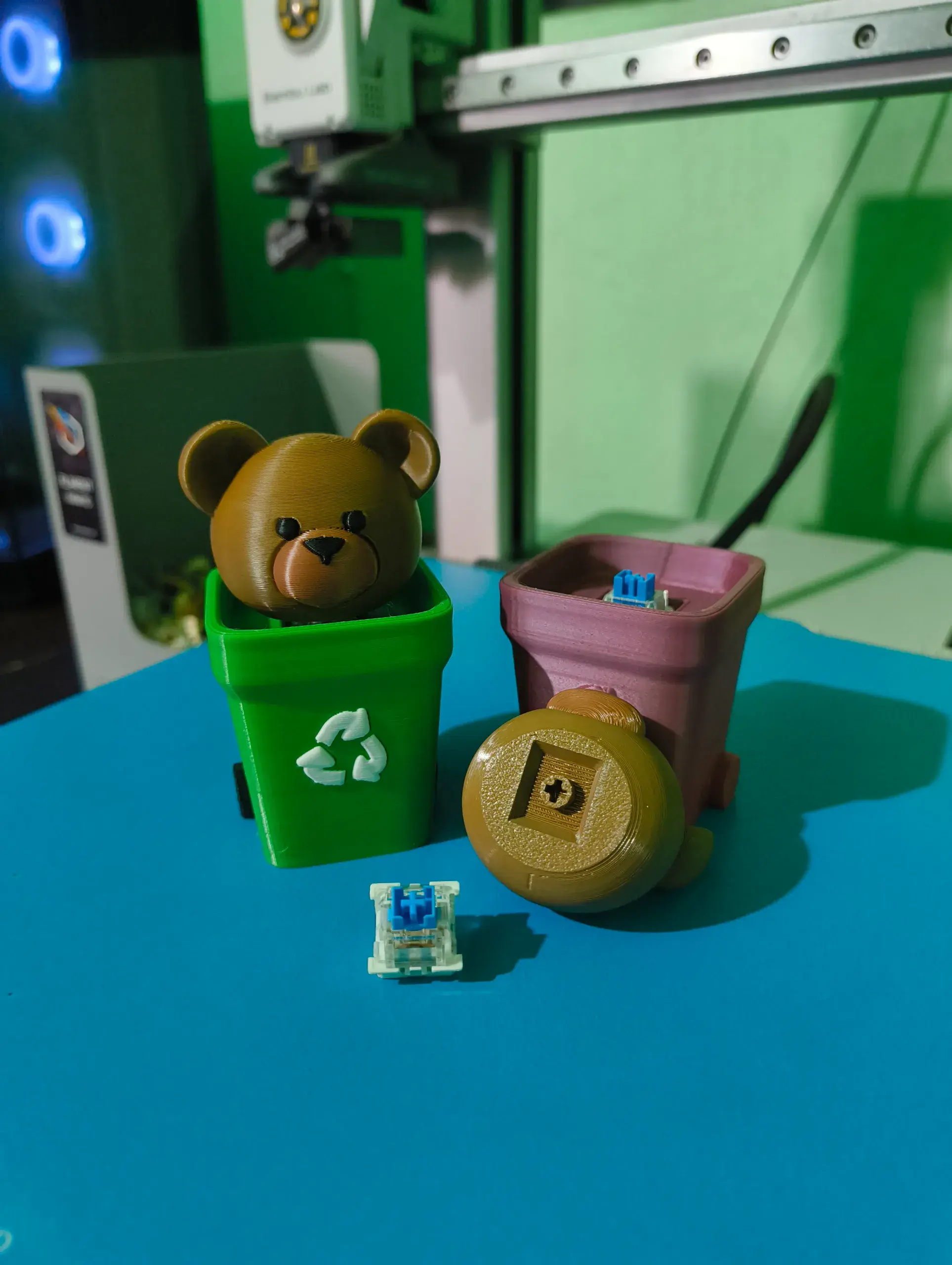 Other STL Download - Trash Teddy Bear ( Clicker )by akash3dprints