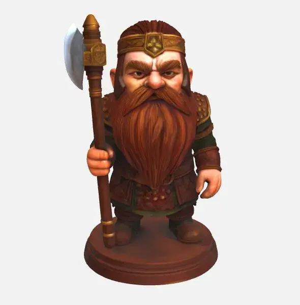 3D Printer Files | 3MF File | Warrior Dwarf | Creality Cloud