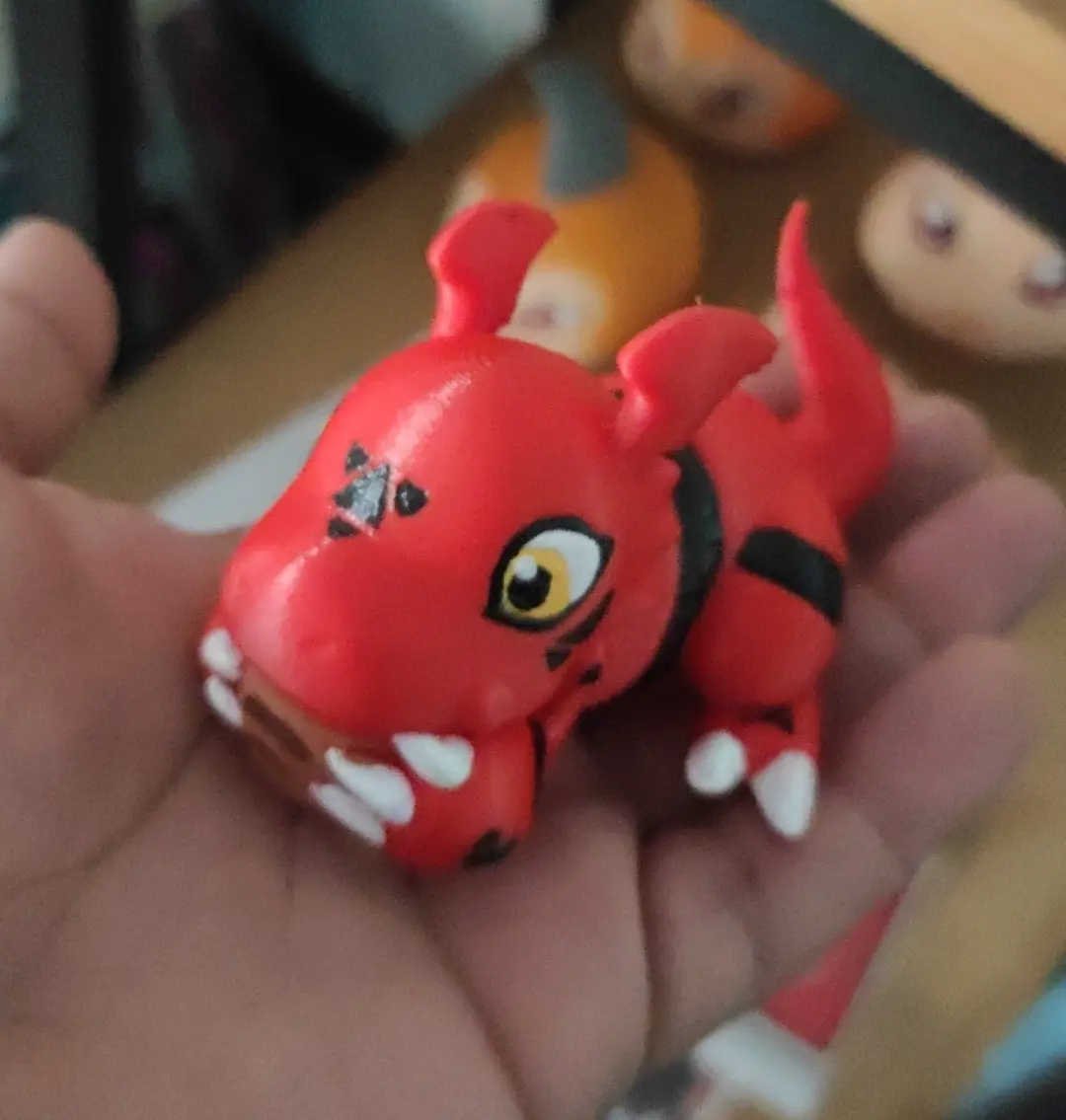 Characters & Creatures STL Download - FIGURA GUILMON / DIGIMON / SIN ...