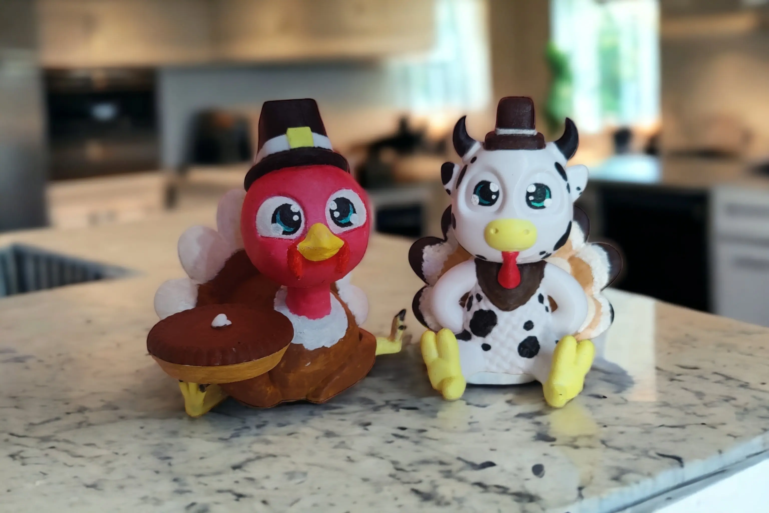 Other STL Download - THANKSGIVING TURKEY COW ( NO SUPPORTS )by 3DJPDESIGNS