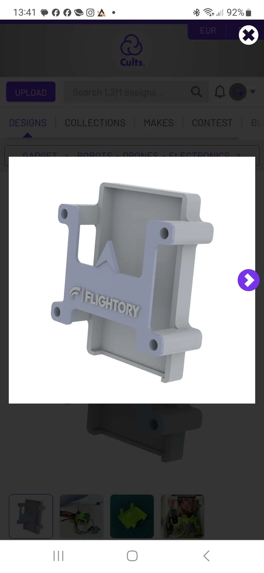 Free Electronics & RC (Remote Control) STL Download - Base for F405-wmn ...