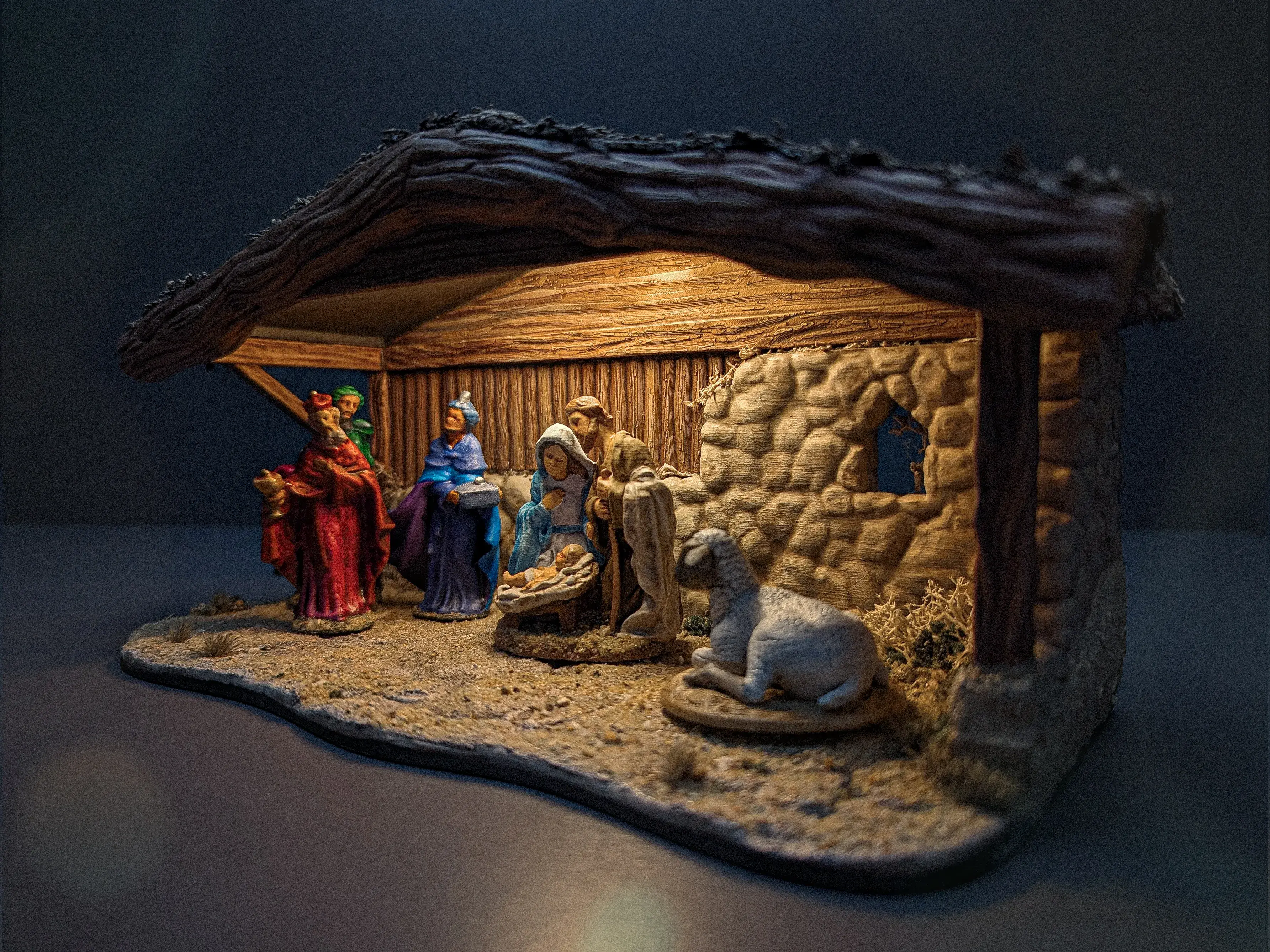 Free Other STL Download - Build your own...Nativity Scene! Diorama Base ...