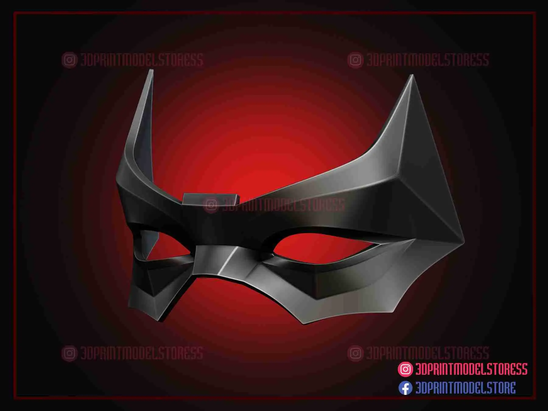 Cosplay STL Download - Robin Titans Mask - Titans TV Series Cosplayby ...