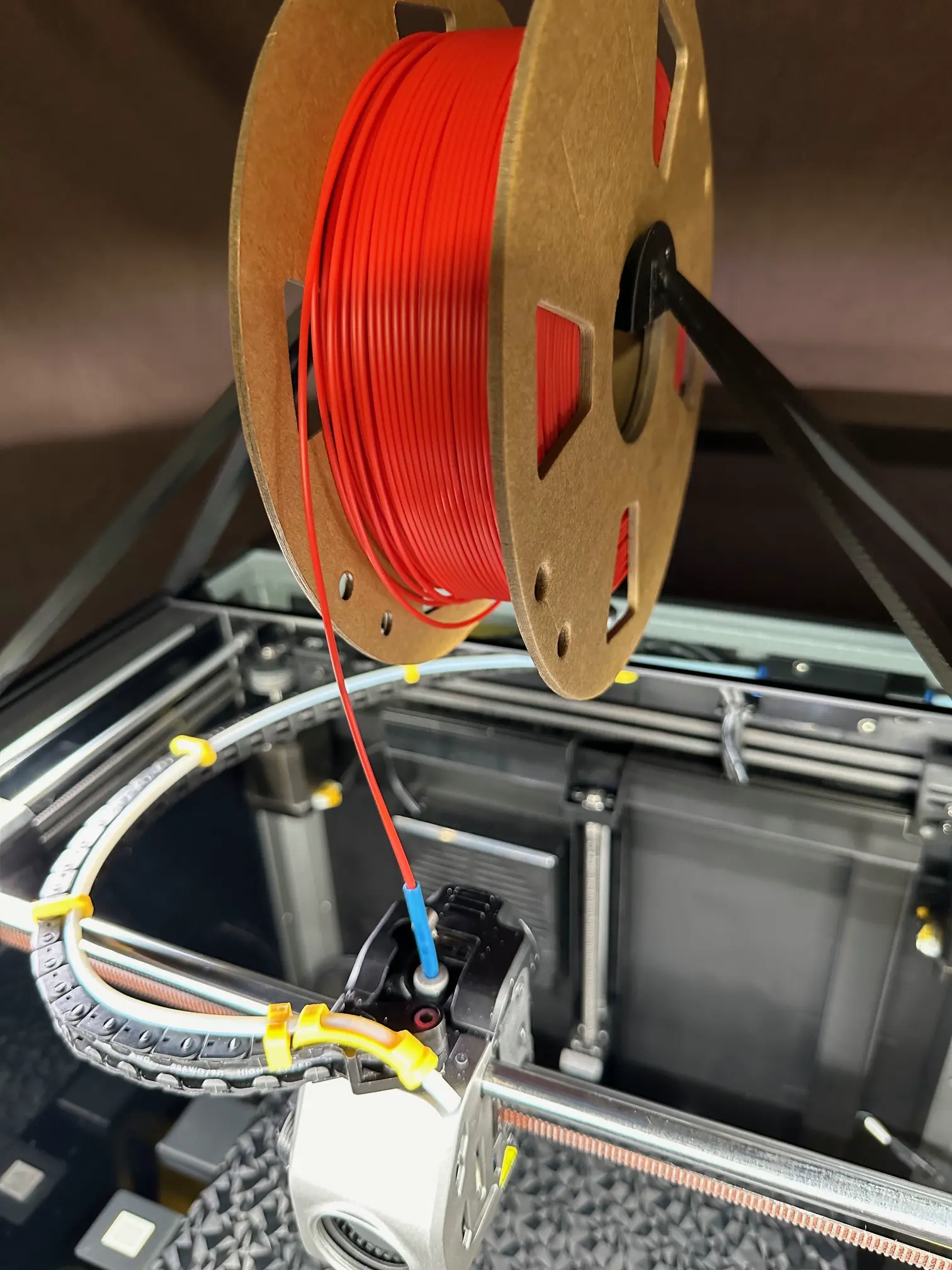 K1 Max Sliding Glass Lid Top Mounted Spool Holder | 3D models download ...