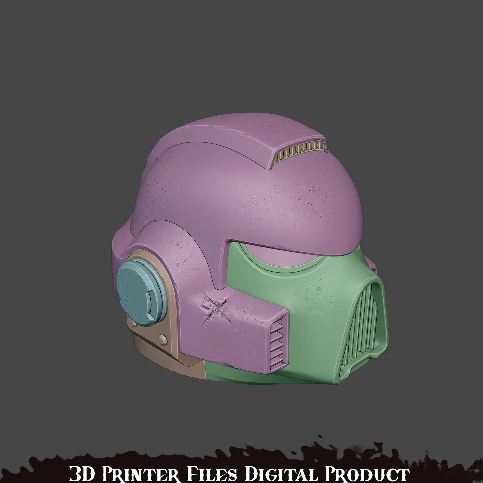 Cosplay STL Download - Space Warriors MK8 Helmetby Krotek-inc