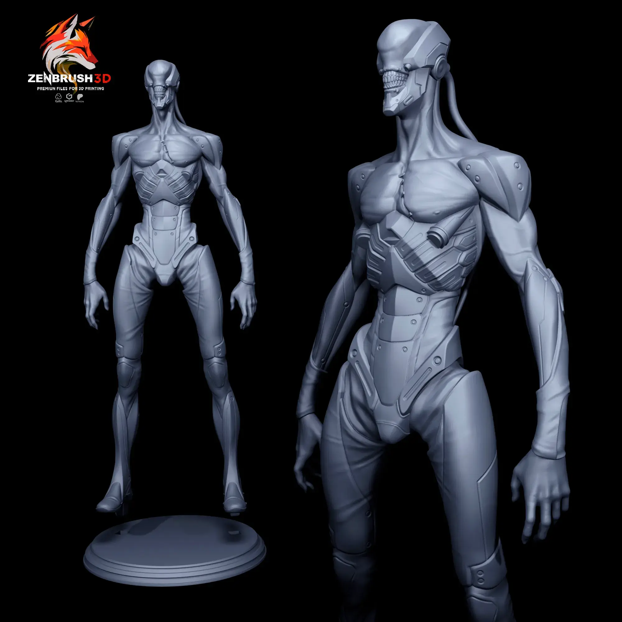 Characters & Creatures STL Download - CYBORD 3D PRINTINGby ZENBRUSH3D