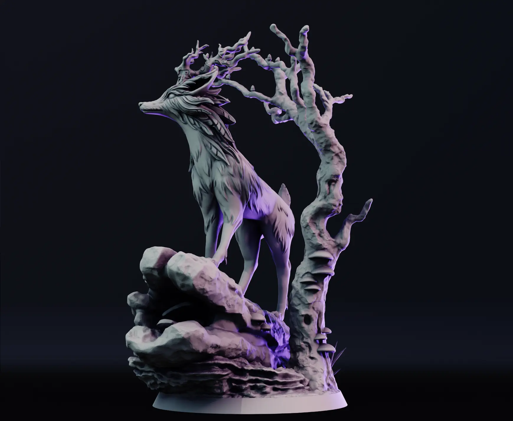 Characters & Creatures STL Download - Mythical Fox Deer | Cervine Foxby ...