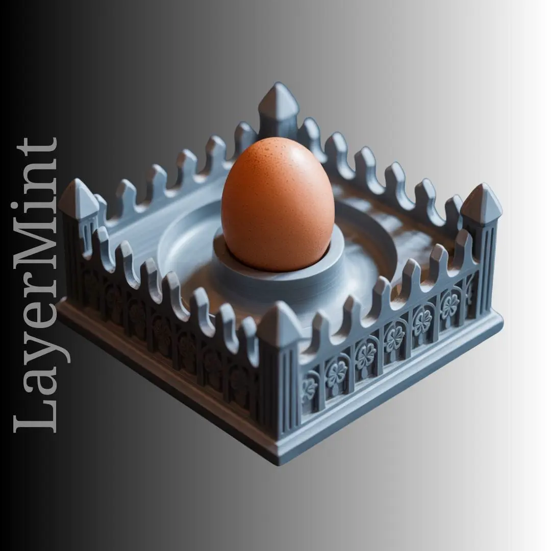 Home Decorations & Ornaments STL Download - Gothic Castle Egg Holder ...