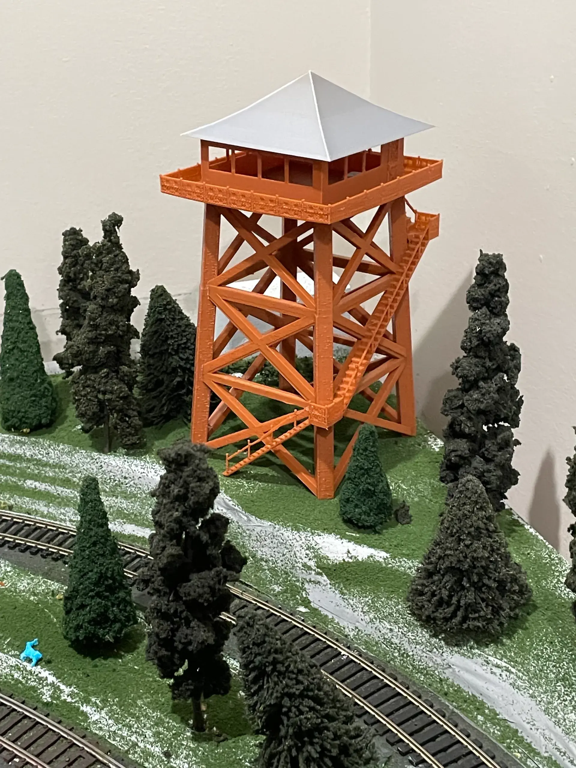 3D Printer Files | 3MF File | HO Scale (1:87) Fire Watch Tower (45.5 ...