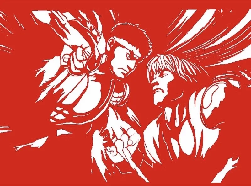 Free Other STL Download - SF Ryu vs Ken stencil 2by SMT_M 🦊