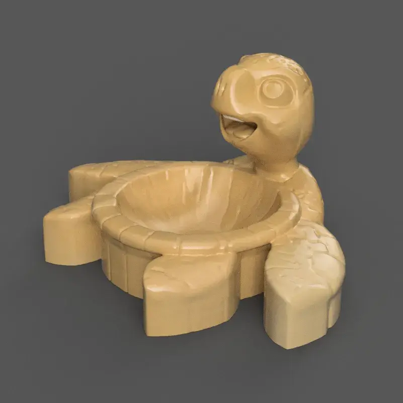 Other STL Descarga - cute smiling Turtle Basin 3D Printable STL for ...