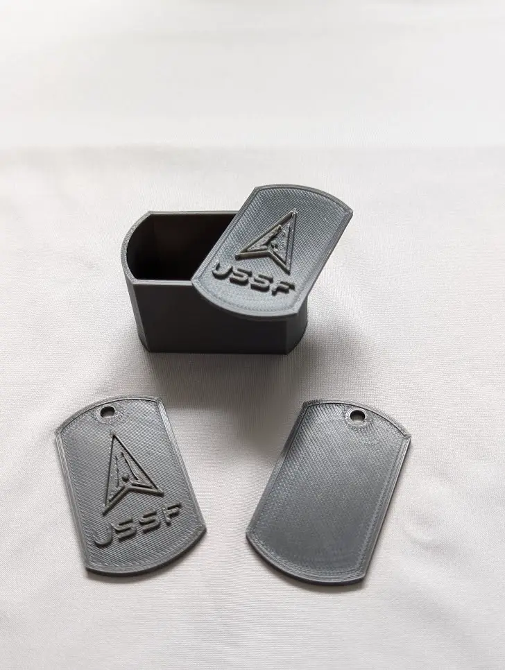 Test Models STL Download - Space Force Dog Tag Box with Lidsby Trash ...