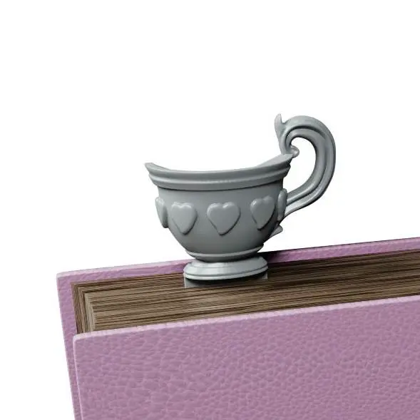 Digital Art STL Download - Tea Cup Bookmarksby Crosslances