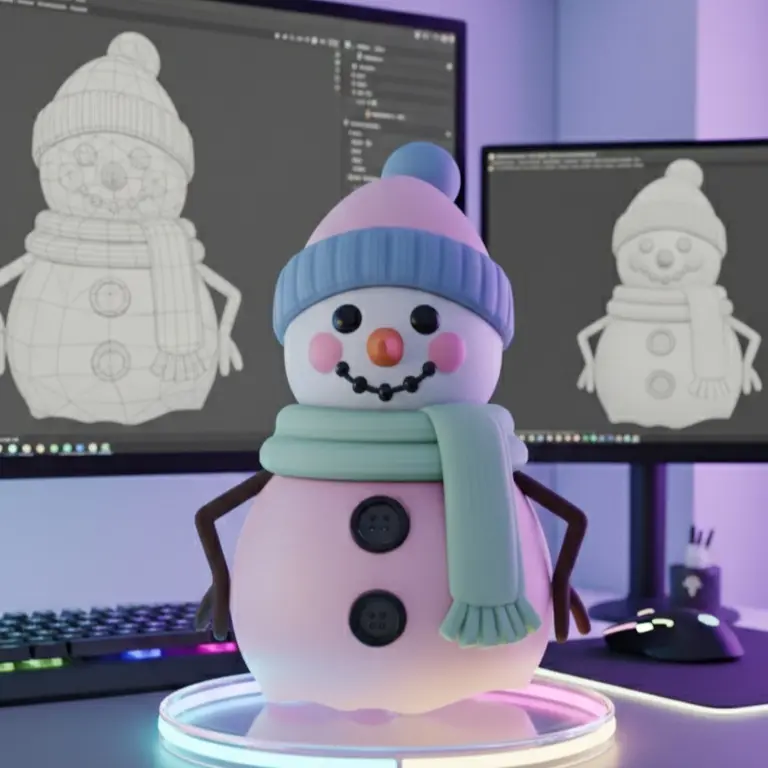 3D Printer Files | 3MF File | Snowman | Creality Cloud