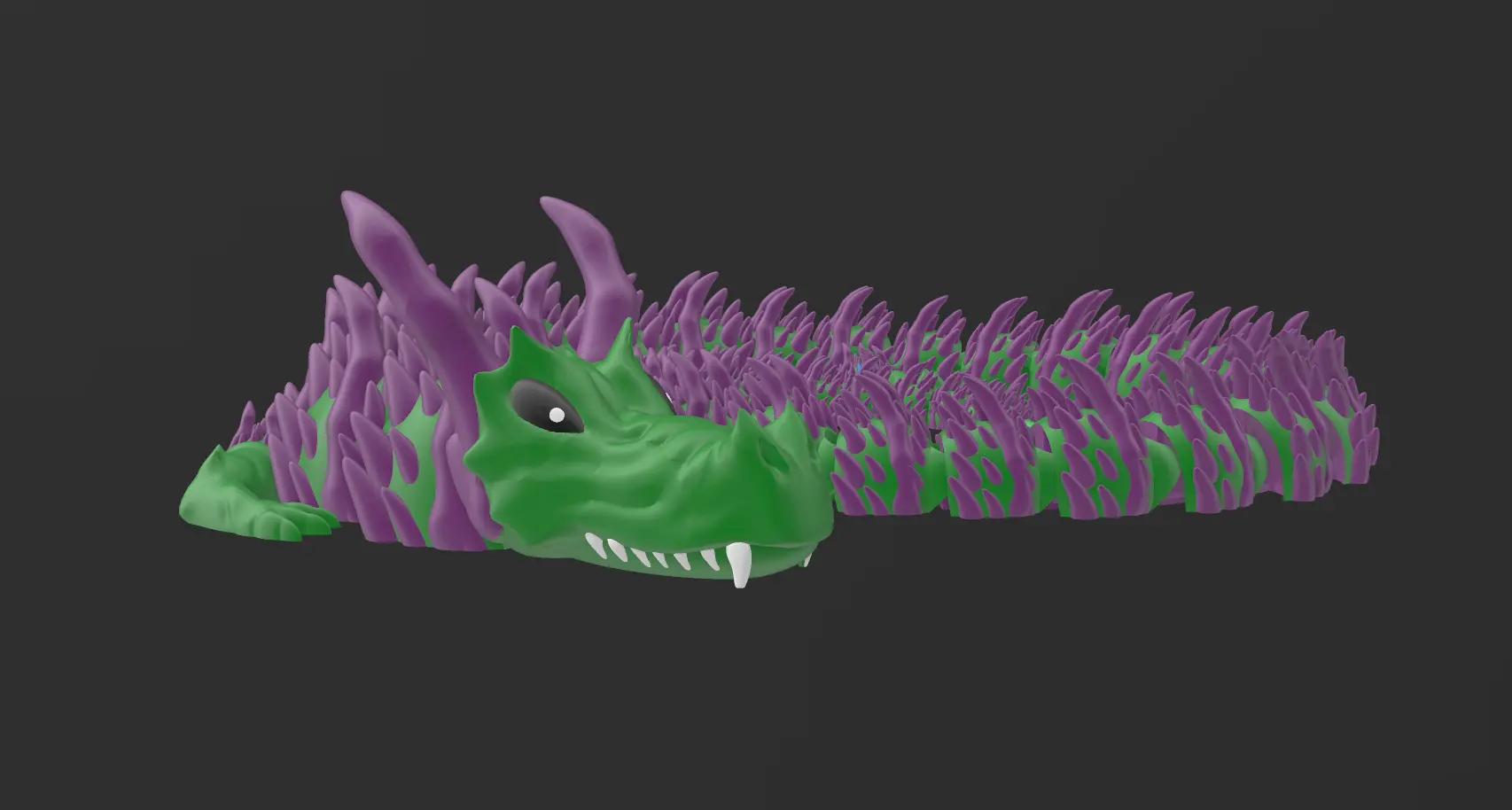 Characters & Creatures STL Download - flexi spiked dragonby Mr3DBeast