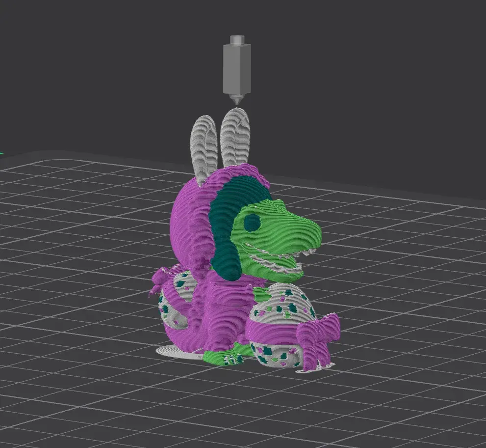 3D Printer Files | 3MF File | That Crazy Dino Rabbit with a gift for ...