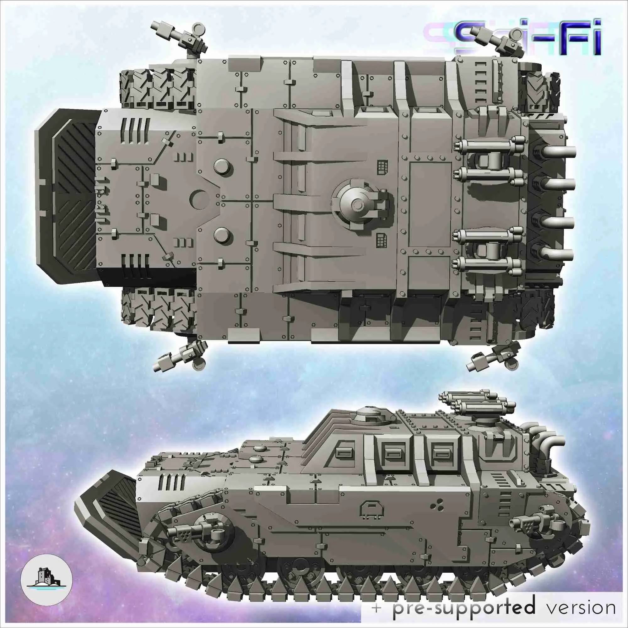 Other STL Download - Imperial tank with armoured windows and internal ...