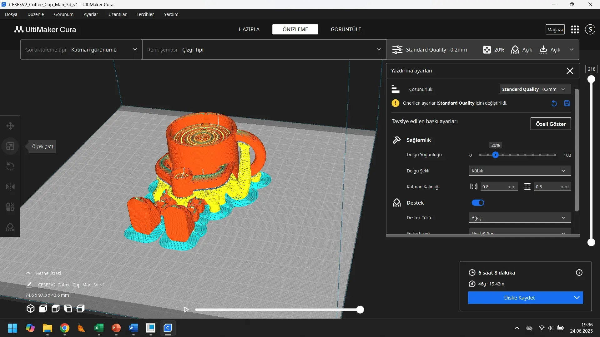 Sculptures & Artworks STL Download - ☕ Coffee Cup Man – Funny Sitting Mug 3D Print STLby STDESIGN