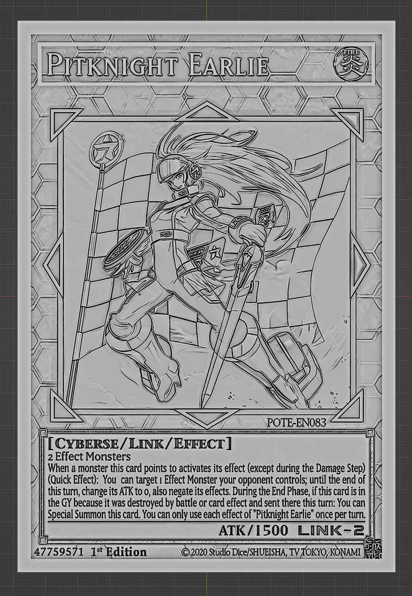 Other STL Download - PITKNIGHT EARLIE - YUGIOHby Wsonuchiha3D
